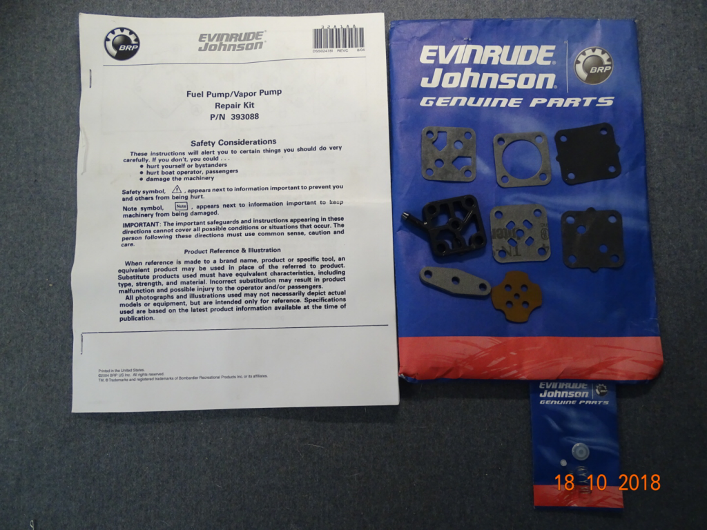 Evinrude Johnson Fuel pump repair kit 0393088 - Marine Engineering Services