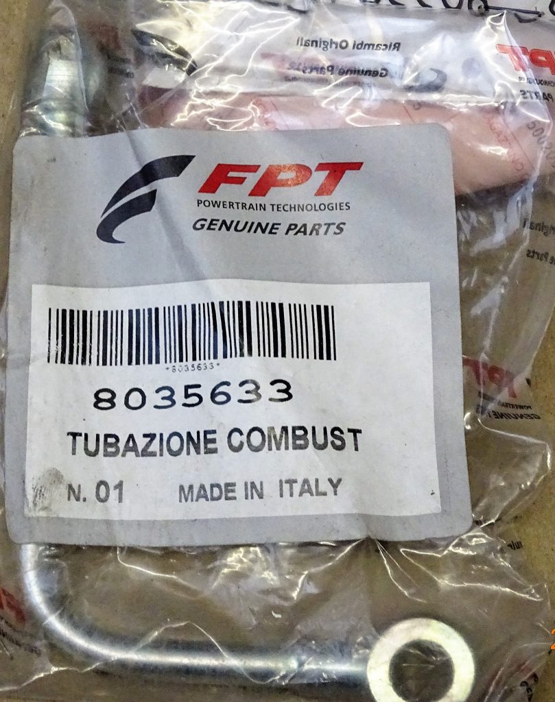 Iveco FPT Fuel Pipe 8035633 - Marine Engineering Services